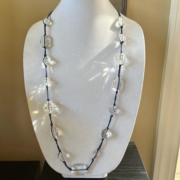 Avenue | Jewelry | Avenue Chunky Clear Bead Necklace | Poshmark